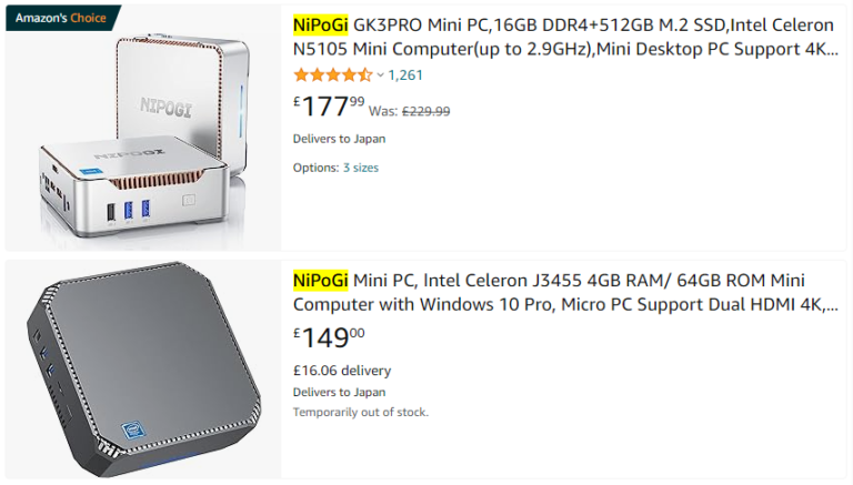 【中国】ミニPCのNiPoGiはどこの国？評判良いの？徹底調査！